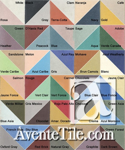 Mission Color Chip Set for the Mission Palette – Avente Tile